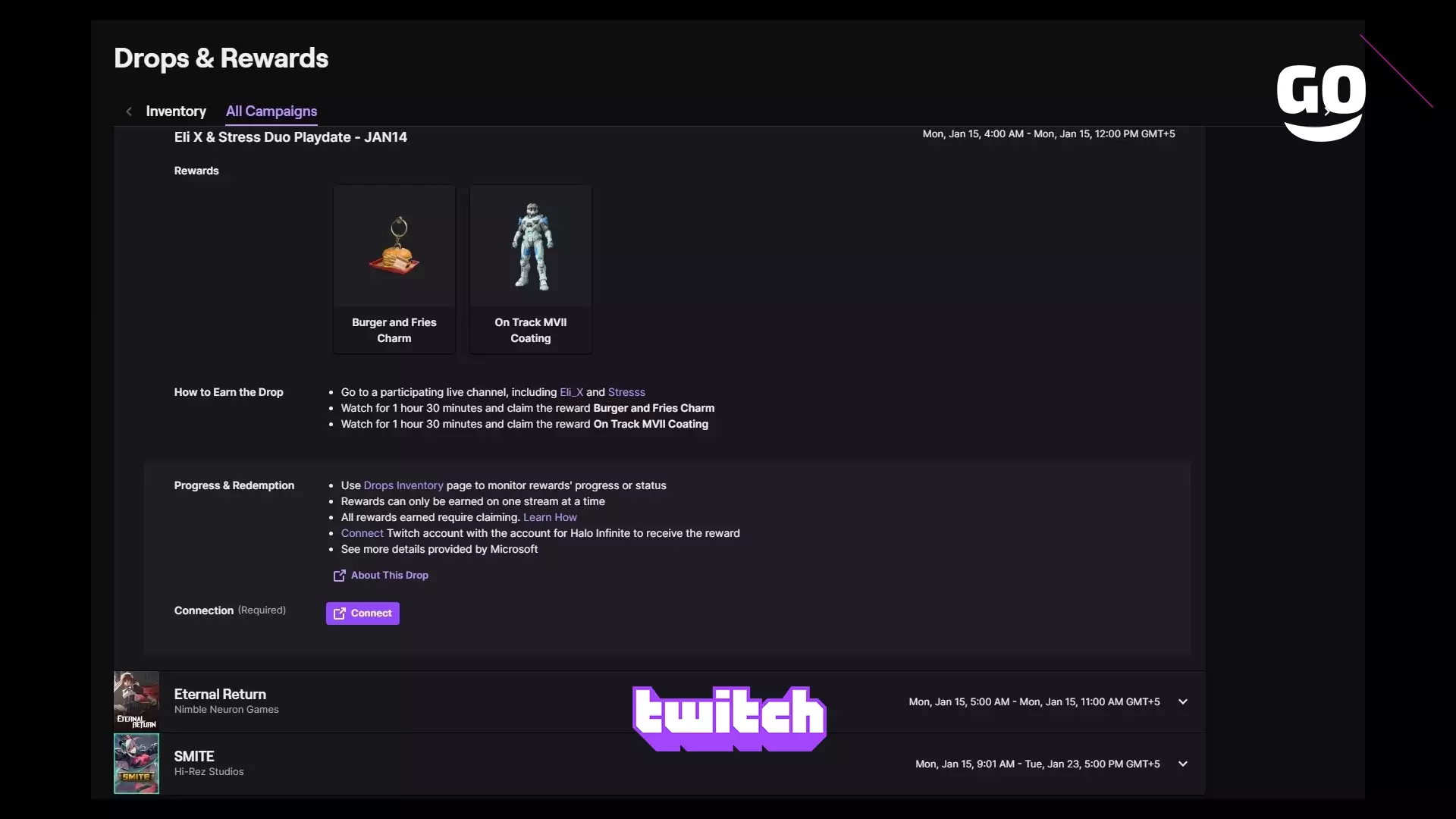 Twitch Drops: Eli X и Stress Duo для Halo Infinite