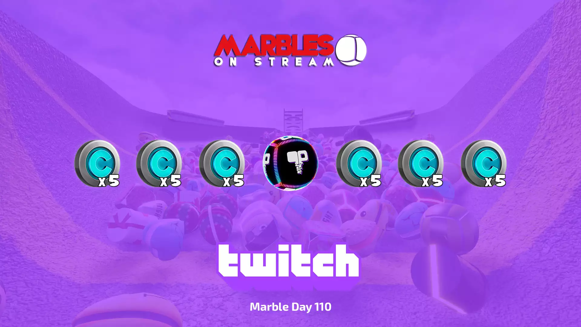 Twitch Drops награды Marble Day 110 для Marbles on Stream