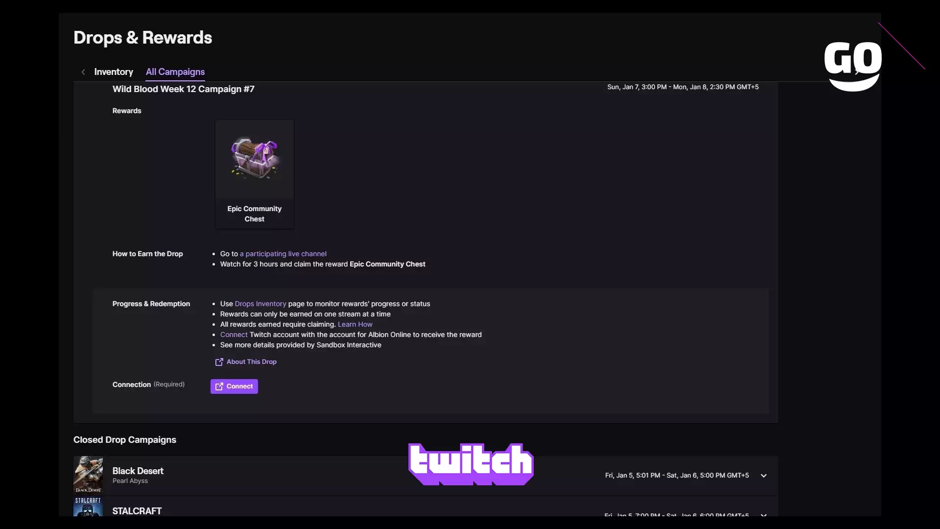 Twitch Drops представляет Wild Blood Week 12 Campaign #7 для Albion Online